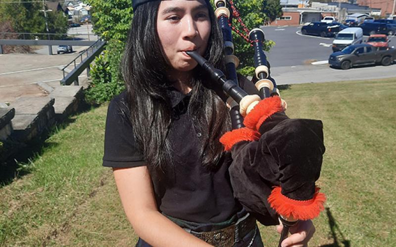 Bellview teenager has a lot of talent in her bagpipes | Cherokee Scout ...
